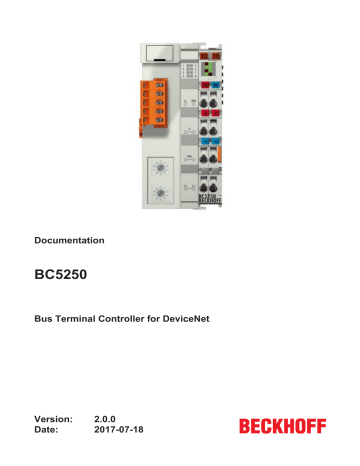 Beckhoff BC**50 Series, BC5250 Documentation | Manualzz