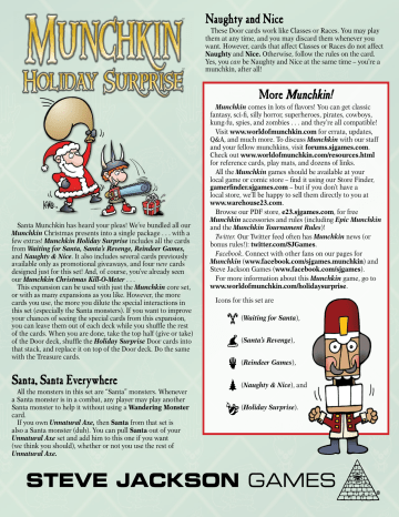 Munchkin Holiday Surprise Rules | Manualzz