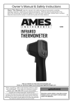Ames 63985 12:1 Infrared Laser Thermometer Owner's Manual | Manualzz