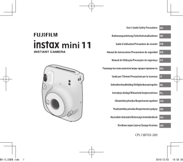 Fujifilm Instax Mini 11 Gray User Manual | Manualzz