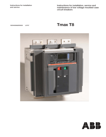 ABB Tmax T8 L3885 Instructions For Installation And Service | Manualzz