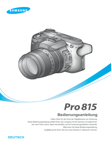 Samsung Pro 815 Bedienungsanleitung | Manualzz