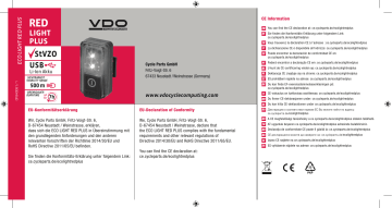 VDO ECO LIGHT RED PLUS Quick Start Manual | Manualzz