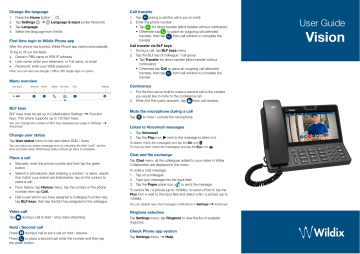 Wildix Vision User Manual | Manualzz