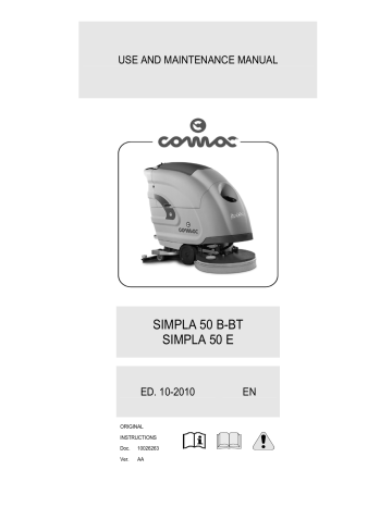 COMAC SIMPLA 50 B, SIMPLA 50 E Use And Maintenance Manual | Manualzz