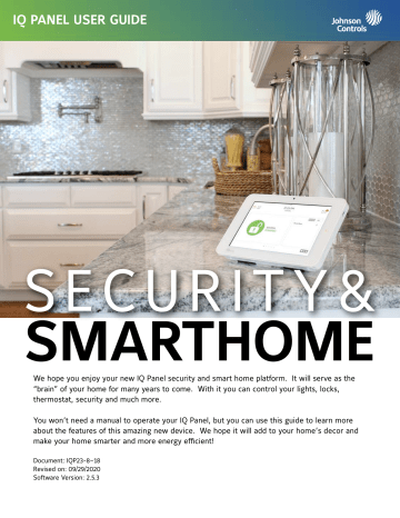 Johnson Controls IQ Panel User Manual | Manualzz