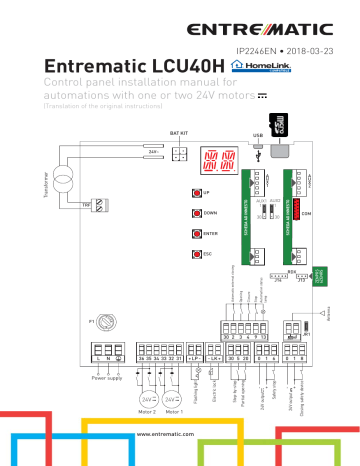 DITEC LUC40H Installation manual | Manualzz