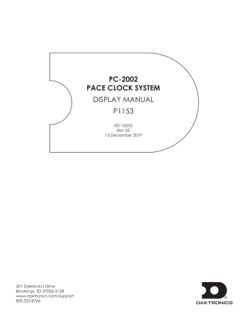 Daktronics PC-2002 Manual | Manualzz