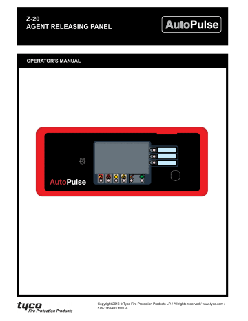 Tyco AutoPulse Z-20 Operator's Manual | Manualzz