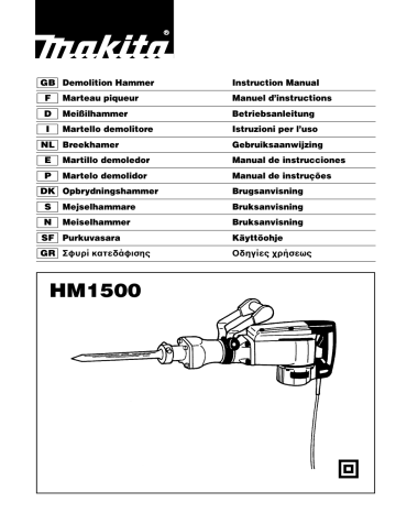 Makita HM 1500, HM1500 De handleiding | Manualzz