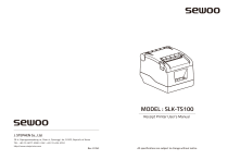 SEWOO SLK-TS100 User Manual - Download & Read Online | Manualzz