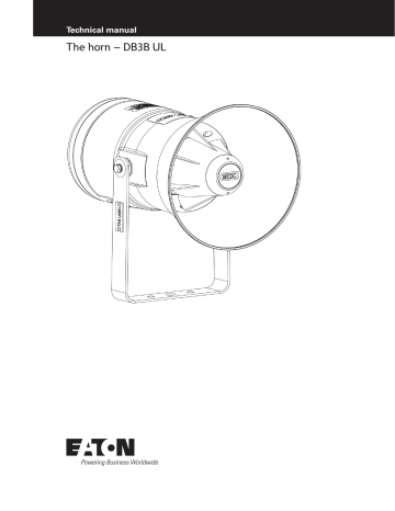 Eaton DB3B, DB3B UL Technical Manual | Manualzz