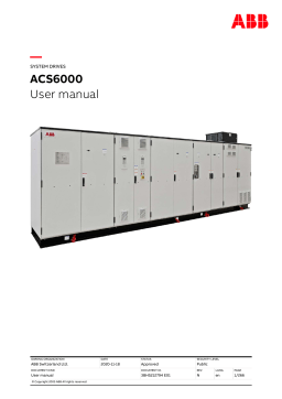 ABB ACS6080 - User manual