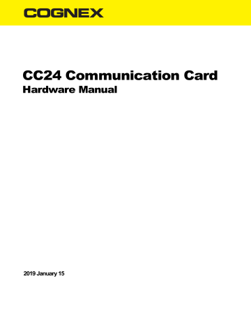 Cognex CC24 Hardware Manual | Manualzz
