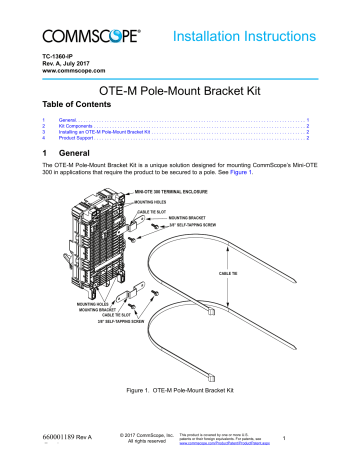 CommScope OTE-M Installation Instructions | Manualzz