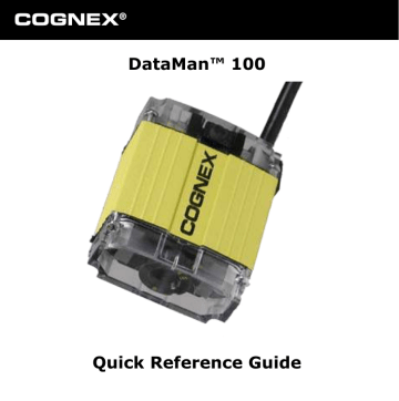 Cognex DataMan 100 Quick Reference Manual | Manualzz