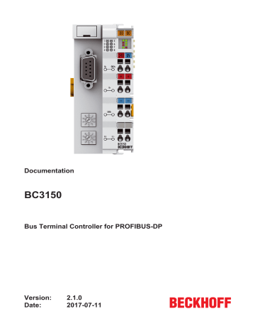 Beckhoff BC3150 Documentation | Manualzz