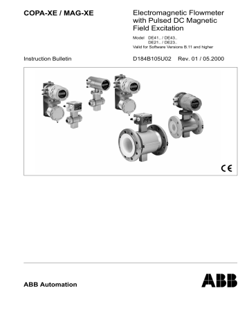 ABB COPA-XE, MAG-XE Instruction Bulletin | Manualzz