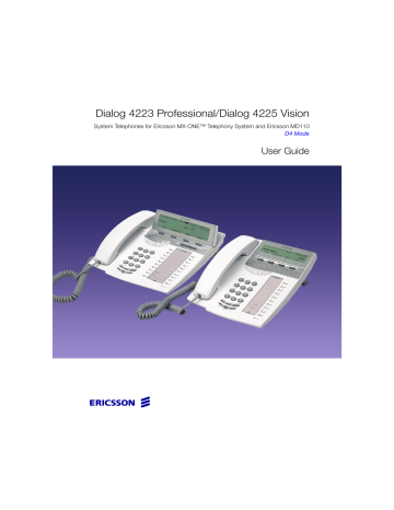 Ericsson Dialog 4225 Vision User Manual | Manualzz
