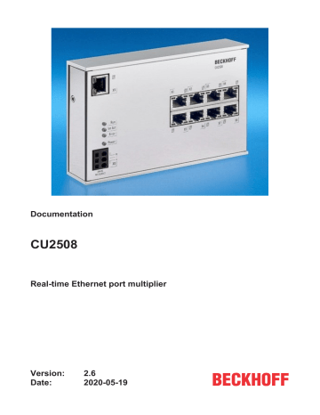 Beckhoff CU2508 Documentation | Manualzz