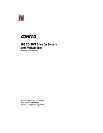 Compaq ProLiant 1000, Proliant 800 User guide | Manualzz
