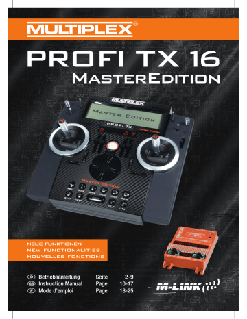 Multiplex PROFI TX 16 Instruction Manual | Manualzz