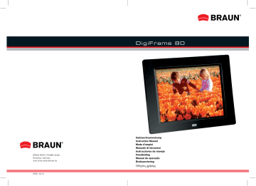 Braun Phototechnik DigiFrame 80 Instruction manual | Manualzz