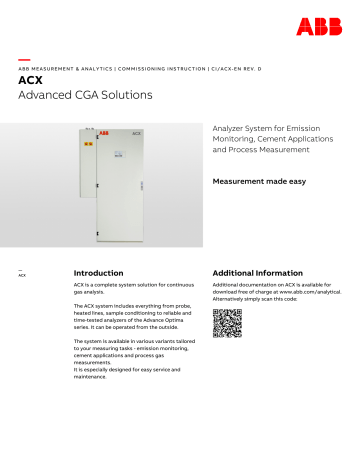 ABB ACX Commissioning Instruction | Manualzz