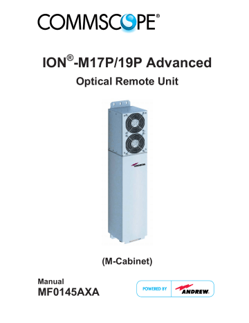 Andrew CommScope ION-M19P Advanced Manual | Manualzz