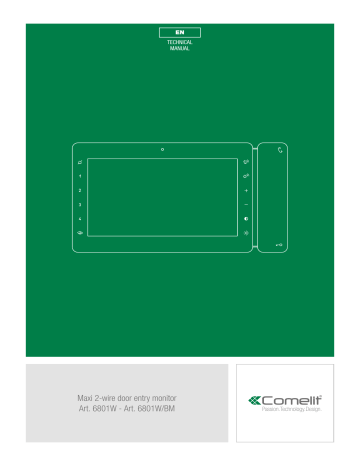 Comelit 6801W, 6801W/BM Technical Manual | Manualzz