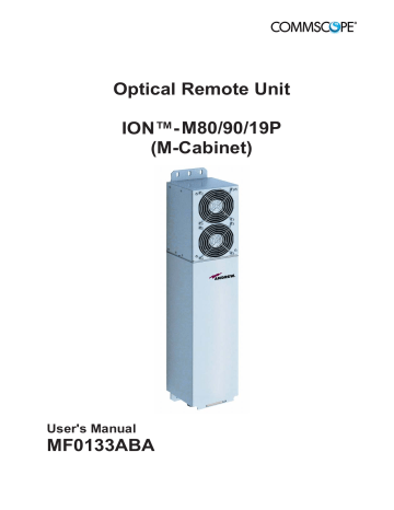 CommScope ION-M19P, ION-M7P, ION-M80, ION-M90 User Manual | Manualzz