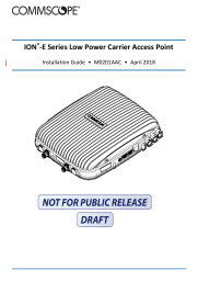 CommScope ION-E Series - installation Guide, Installation manual, User ...