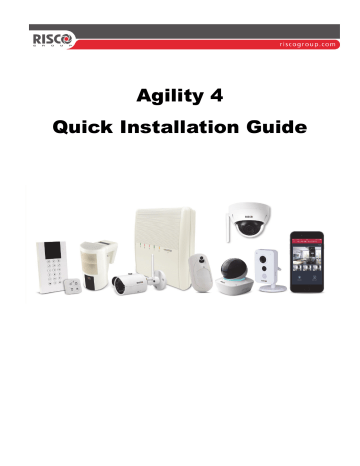 Risco Agility 4 Quick Installation Manual | Manualzz