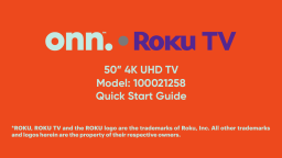 Onn Roku Tv - User manual, User Guide