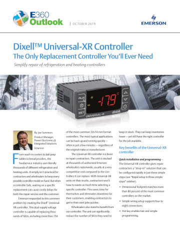 Emerson Dixell Universal-XR Controller User Manual | Manualzz