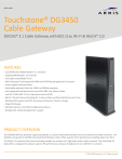 Arris Touchstone DG3450 Cable Gateway Owner's Manual | Manualzz