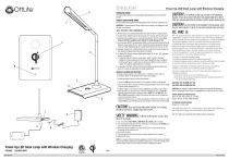 OttLite Power Up LED Desk Lamp User Manual | Manualzz