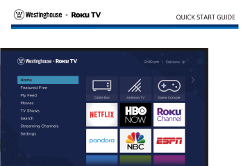 Westinghouse Roku TV User Manual | Manualzz