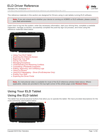 GPS Insight ELD-2000 ELD-2000 User Manual | Manualzz