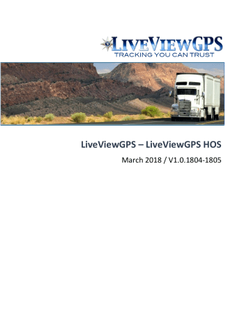 LiveViewGPS Hours Of Service ELD-OBD-LE User Manual | Manualzz