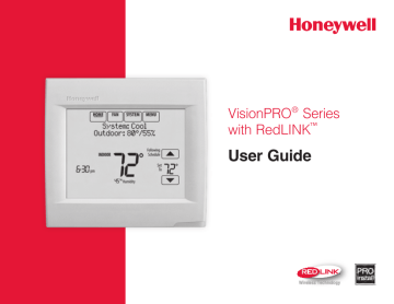 Honeywell VisionPRO Series User Guide | Manualzz