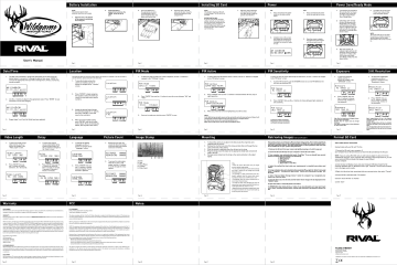 Wildgame Innovations Wildgame Rival User Manual | Manualzz