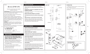 Baldwin 85387.056.ACXH Soho 3/4 Escutcheon Handleset Installation Guide ...