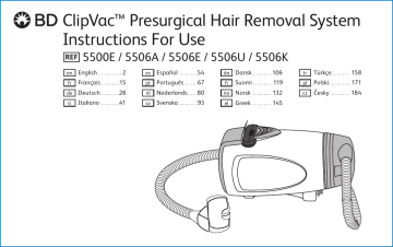 BD ClipVac 5506A Benutzerhandbuch | Manualzz