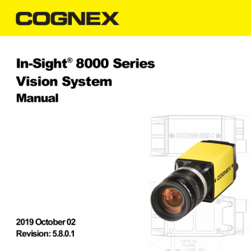 Cognex In-Sight 8401C Manuel utilisateur | Manualzz