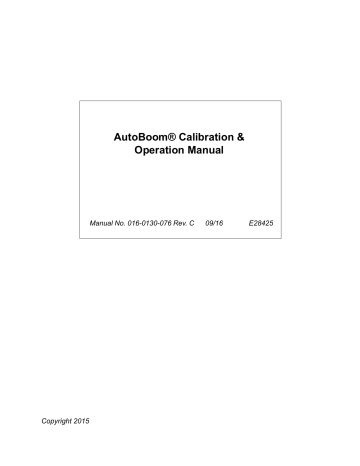 Raven AutoBoom Calibration & Operation Manual | Manualzz