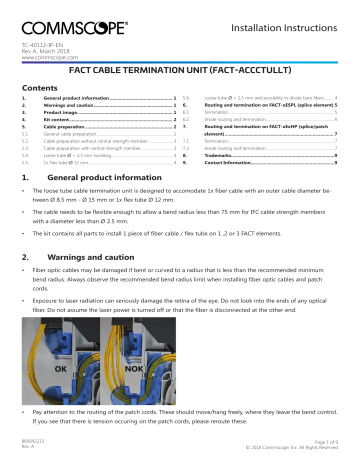 CommScope FACT Installation Instructions Manual | Manualzz