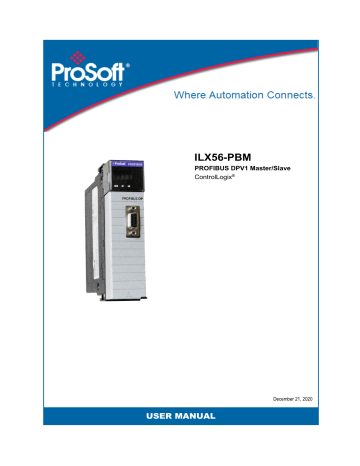 ProSoft Technology ILX56-PBM ProductsPROFIBUS DPV1 Master/Slave for ...
