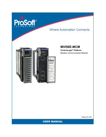 Setting Up ProSoft Configuration Builder. ProSoft Technology MVI56E-MCM ...