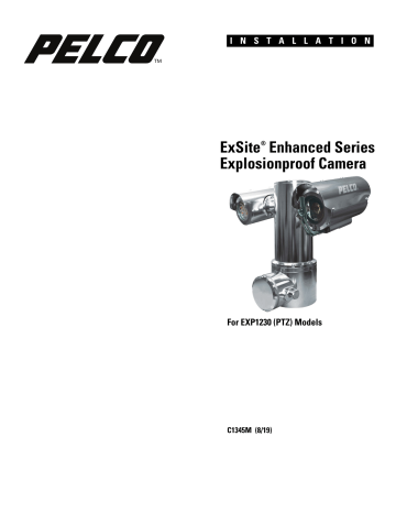 Pelco ExSite Enhanced PTZ Sery Installation Manual | Manualzz
